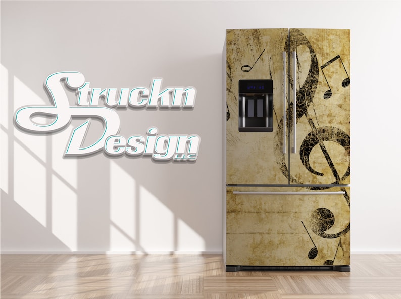 Vintage Musical Treble Clef Music Note Refrigerator Fridge - Etsy