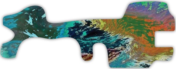 Abstract Paint Waves Artistic Vinyl Wrap for Doc Band Helmet - Etsy