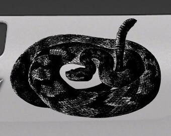 Rattlesnake Car Decal - Etsy