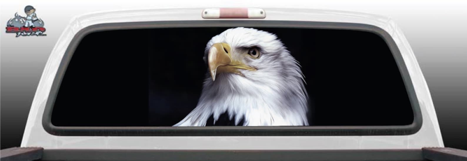 Bald Eagle Printed Rear Window Decal Graphic Truck Pickup Perf Vinyl ...