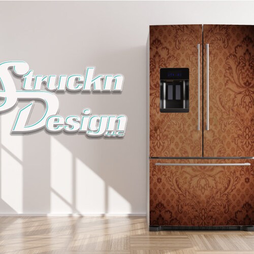 Vintage Ornate Filigree Copper Brown Refrigerator Fridge - Etsy