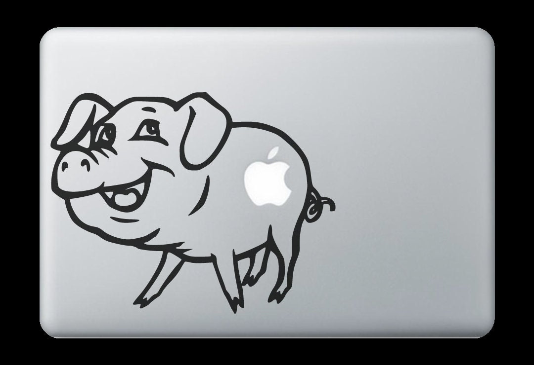 Pig Cute Farm Tribal Tattoo Design USA Car Computer Laptop Vinyl Decal ...