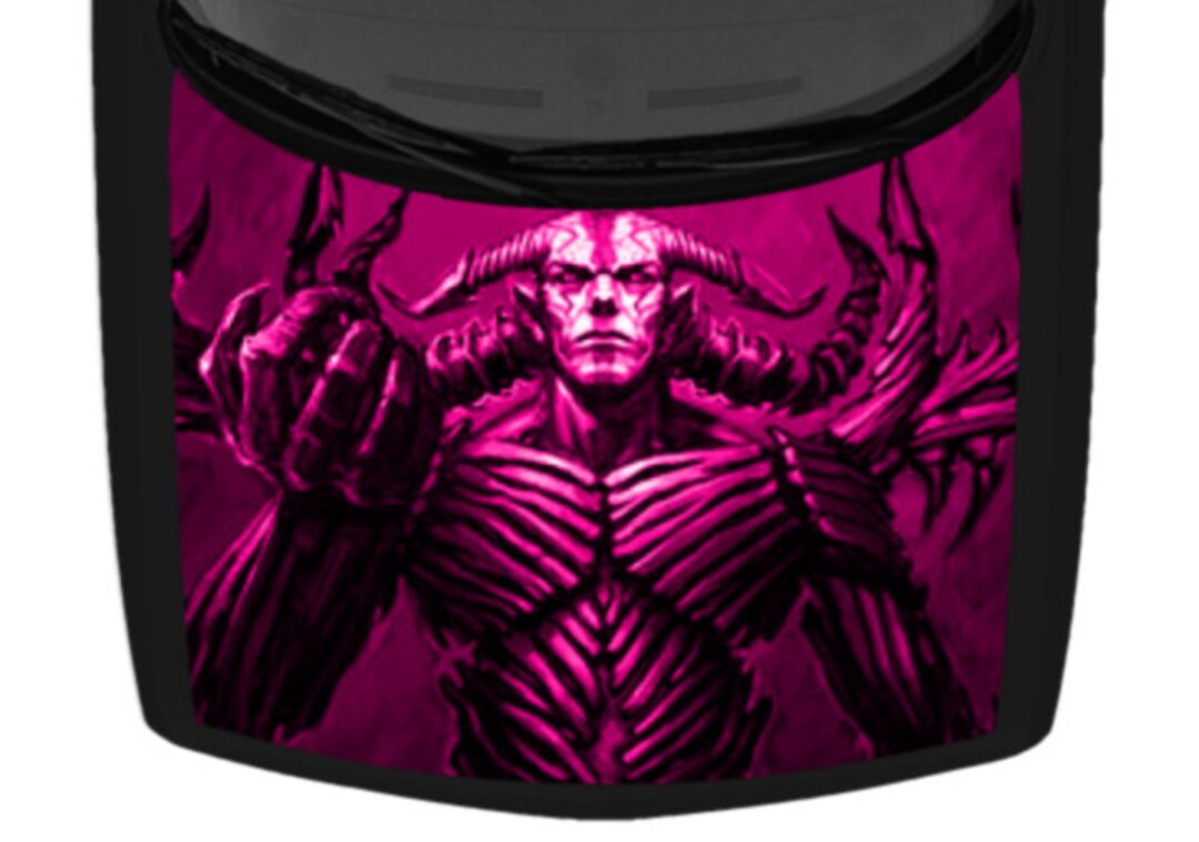 Bright Pink Dämon Fantasy Horror Design Schwarz SUV Van Car Pickup ...