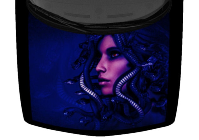 Realistic Medusa Snakes Mythology Truck Hood Wrap Vinyl Car - Etsy