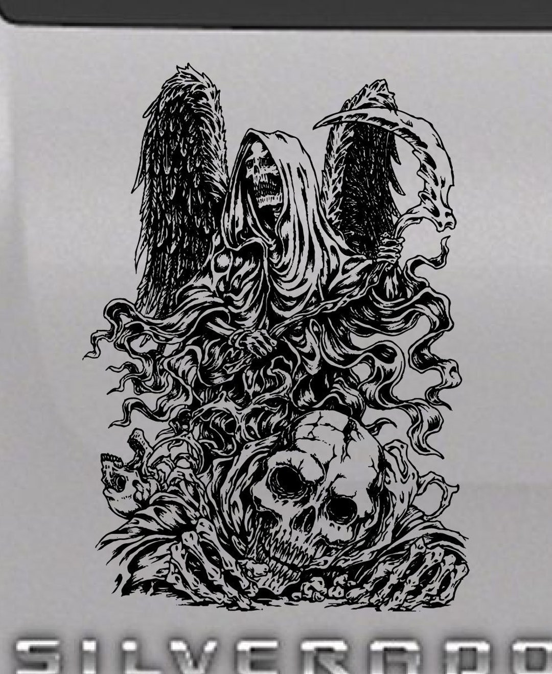 Death Skull Devil Reaper Demon Window Bed SUV Hood Door - Etsy