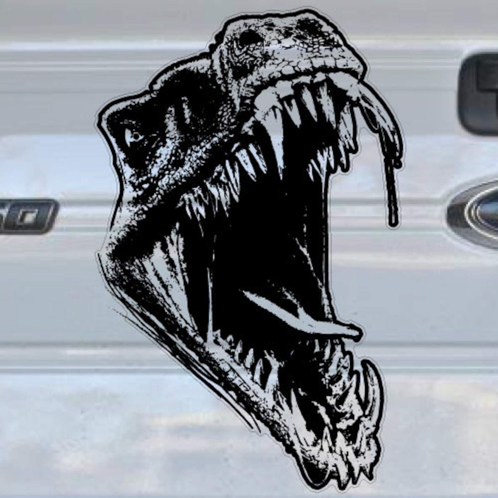 Raptor Velociraptor Dinosaur Window Bed SUV Hood Door Graphic Vinyl ...