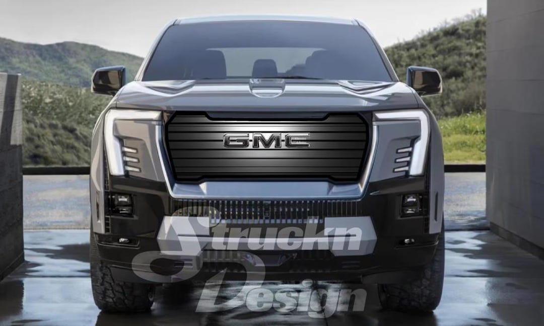 For GMC Sierra EV Vehicle Wrap Cast Material UV Scratch-protected ...