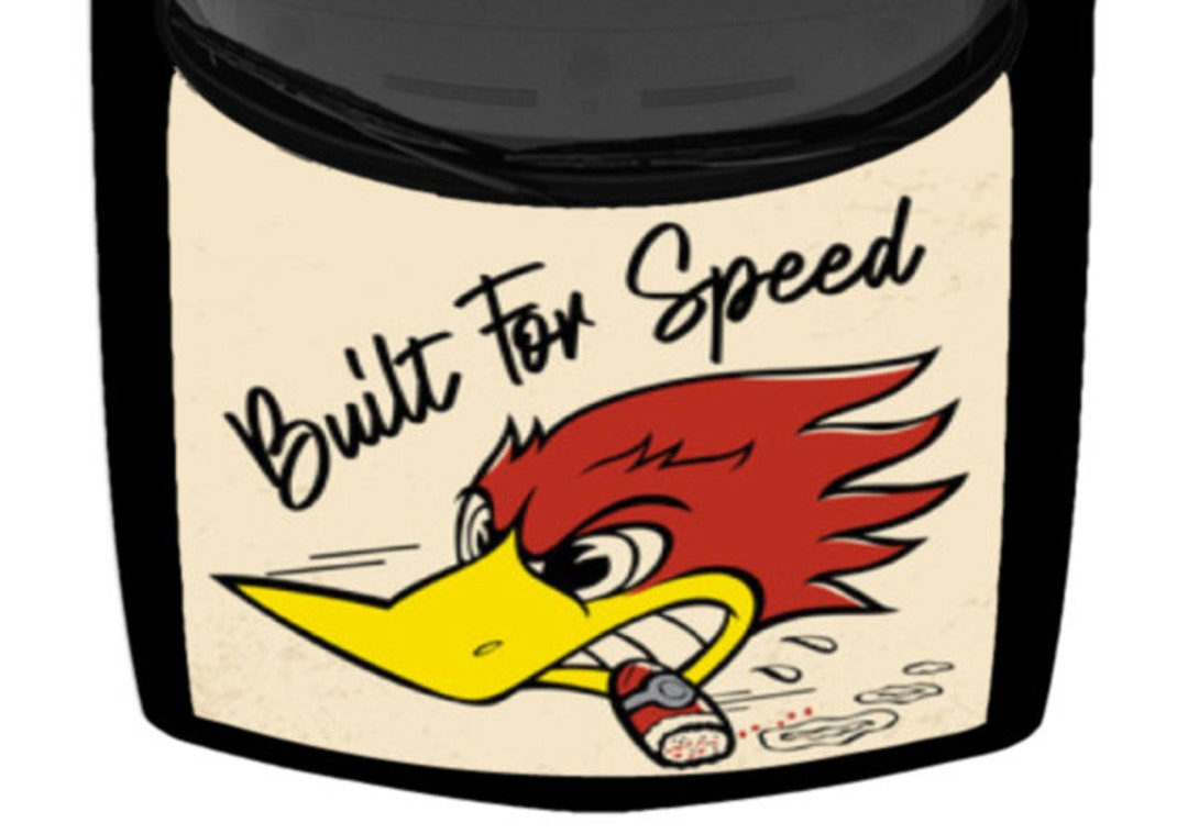 Built for Speed Roadrunner Cigar Design Black SUV Van Car Pickup Truck ...