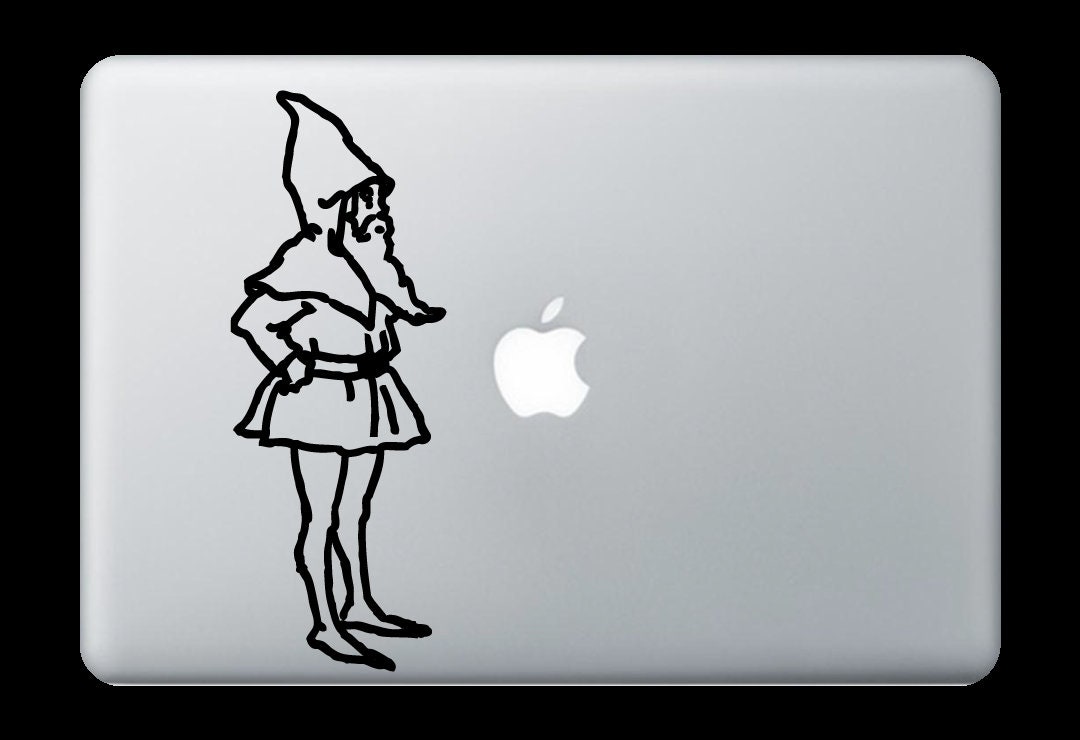 Garden Gnome Antique Vehicle Car Computer Laptop Vinyl Decal Sticker ...