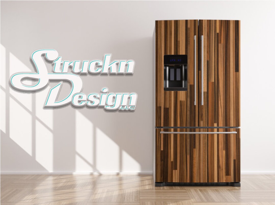 Planks Multi Wood Wooden Texture Refrigerator Fridge Freezer Wrap Side ...