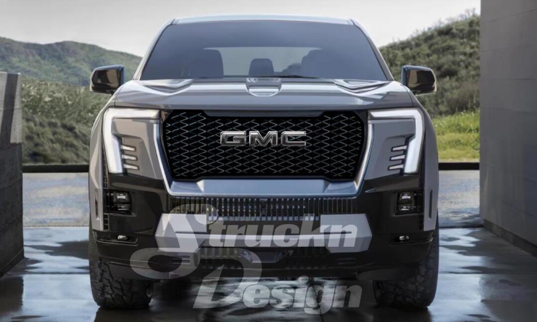 For GMC Sierra EV Vehicle Wrap Cast Material UV Scratch-protected ...