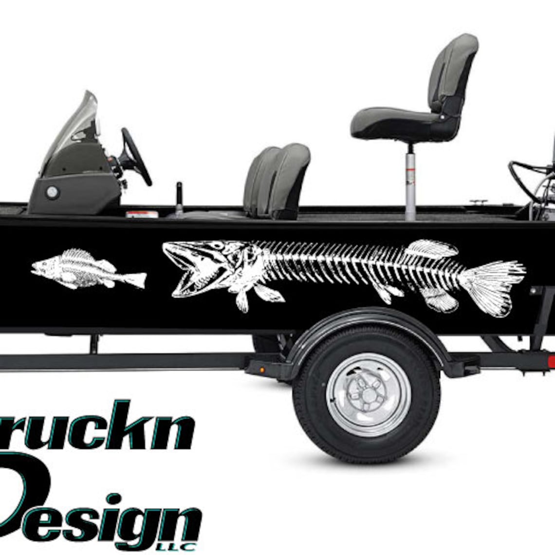 Hunting Skeleton Skull Muskellunge Musky Chasing Bass Fish - Etsy