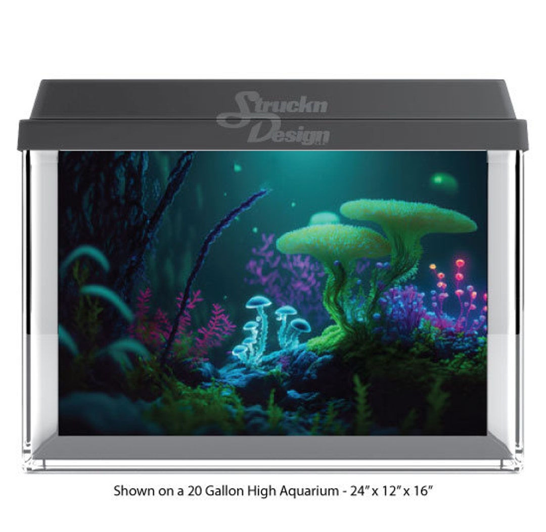 Deep Sea Floor Colorful Coral Water Underwater 10mil Polyester Fish ...