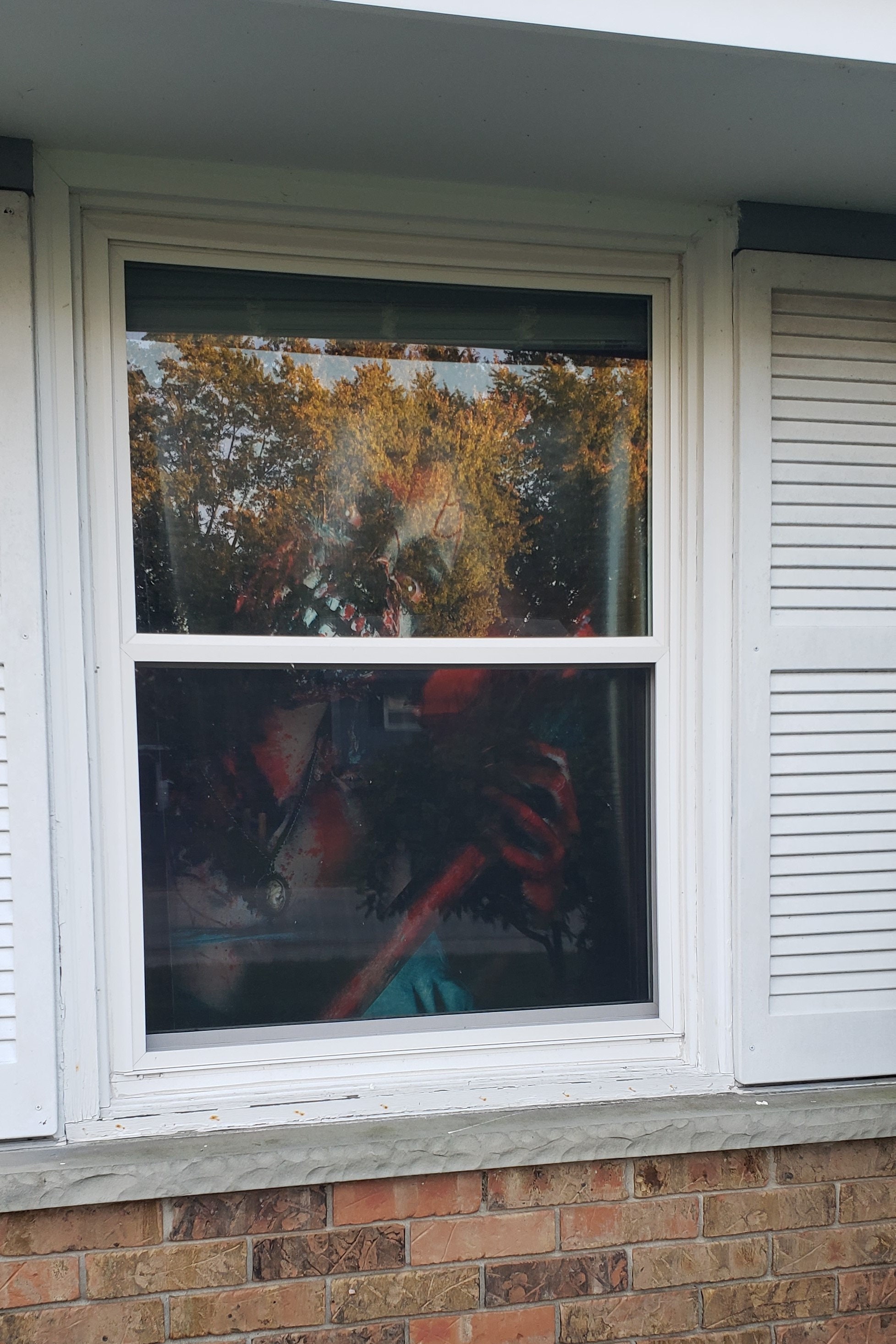 Creepy Scary Horror Laughing Clown Face Window Backlit Wall - Etsy