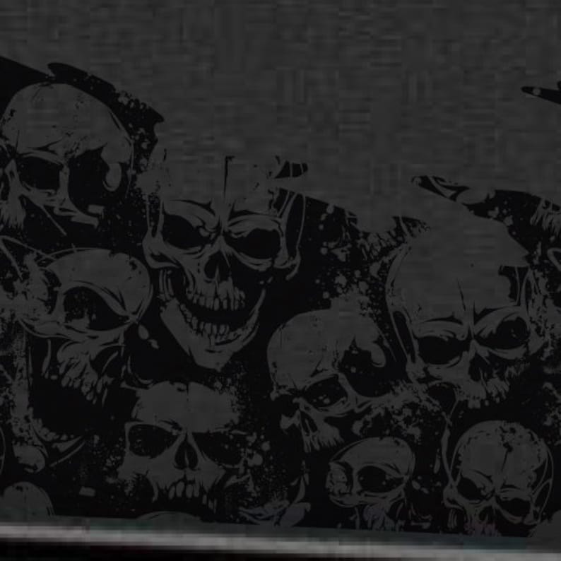 Skulls Overlay Grunge Texture Wrap Graphic Decal Tool Chest - Etsy