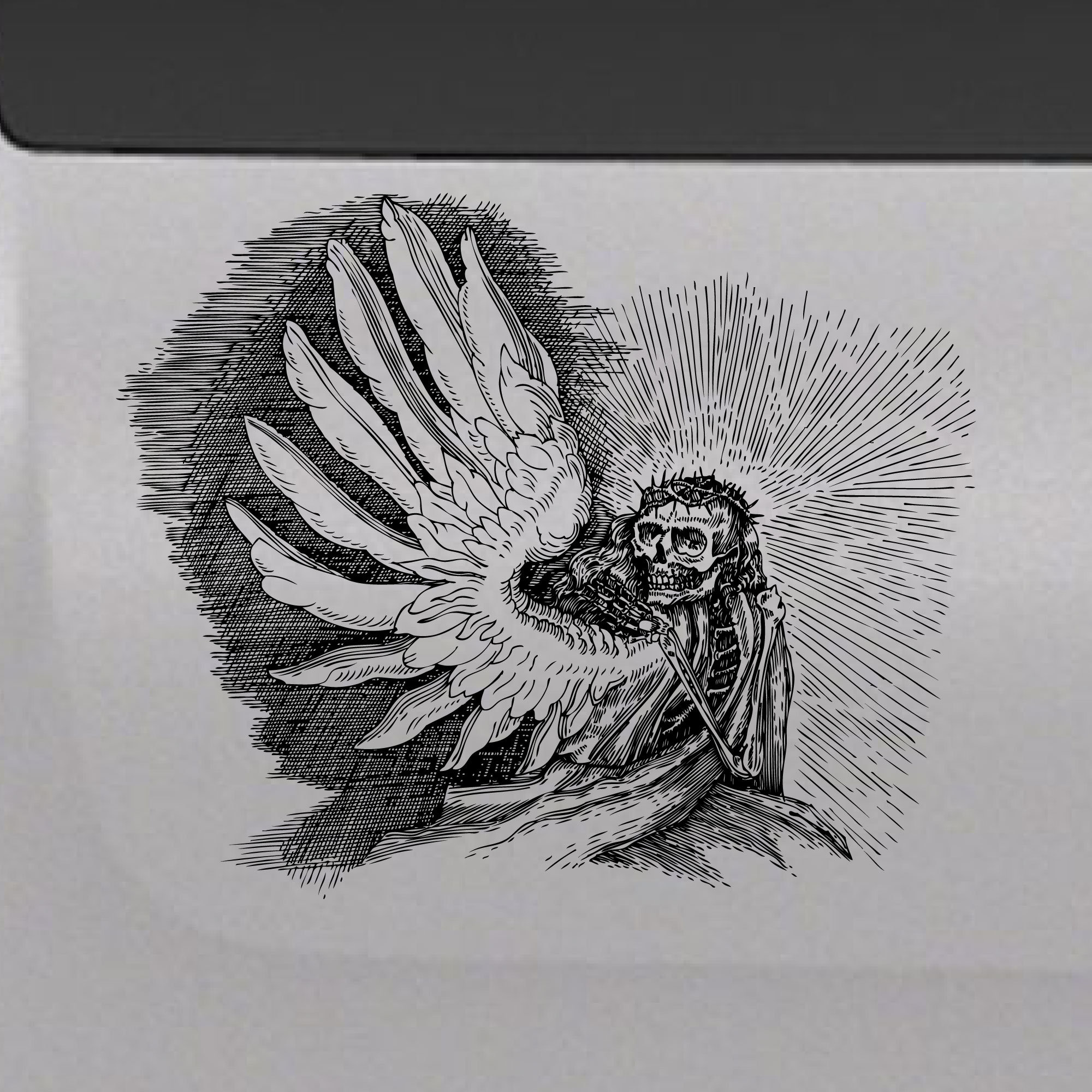 Grim Reaper With Wings Drawings In Pencil