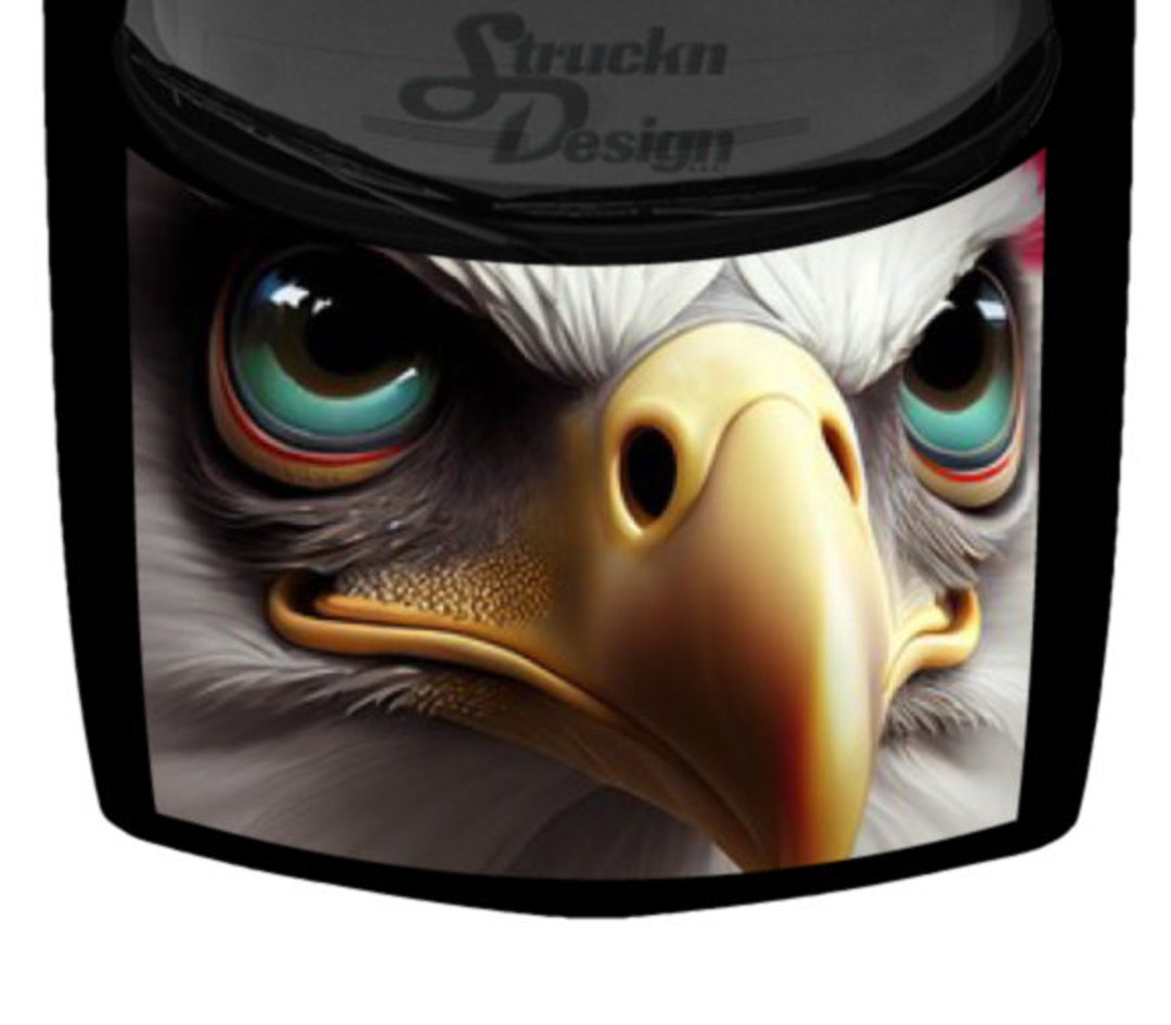 Fierce Feather Bald Eagle Cyan Eyes USA Design SUV Van Car Pickup Truck ...