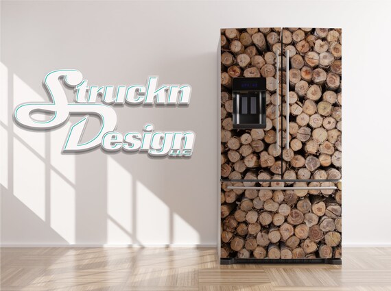 Rustic Refrigerator Door Cover