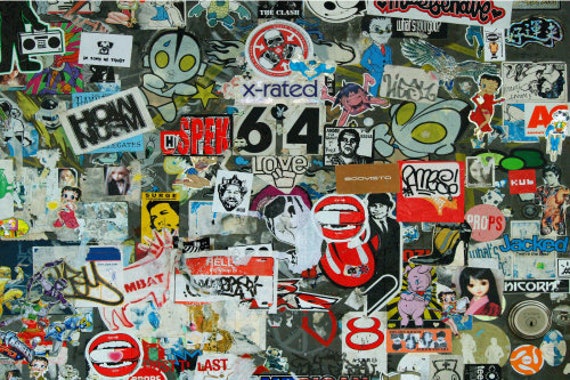 Cartoon 64 Poster Colors Abstract Poster Print Paper OR Wall | Etsy