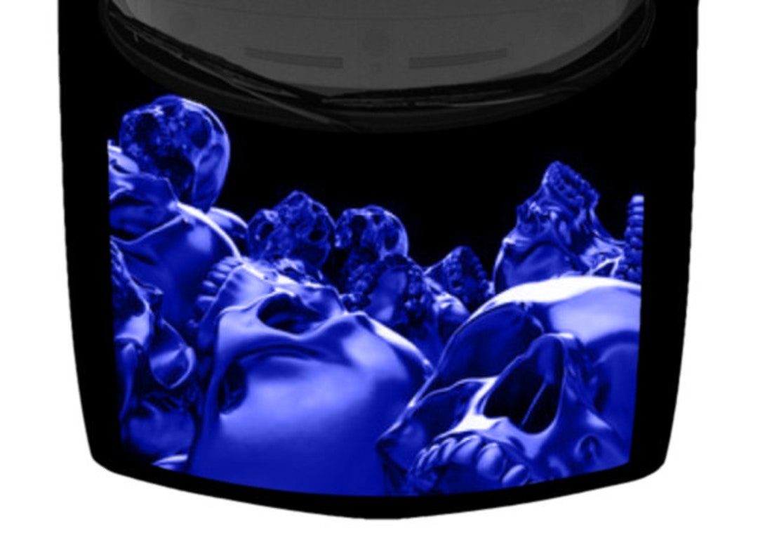 Realistic Perspective Skulls Horror Vinyl Car Graphic Decal Hood Wrap ...