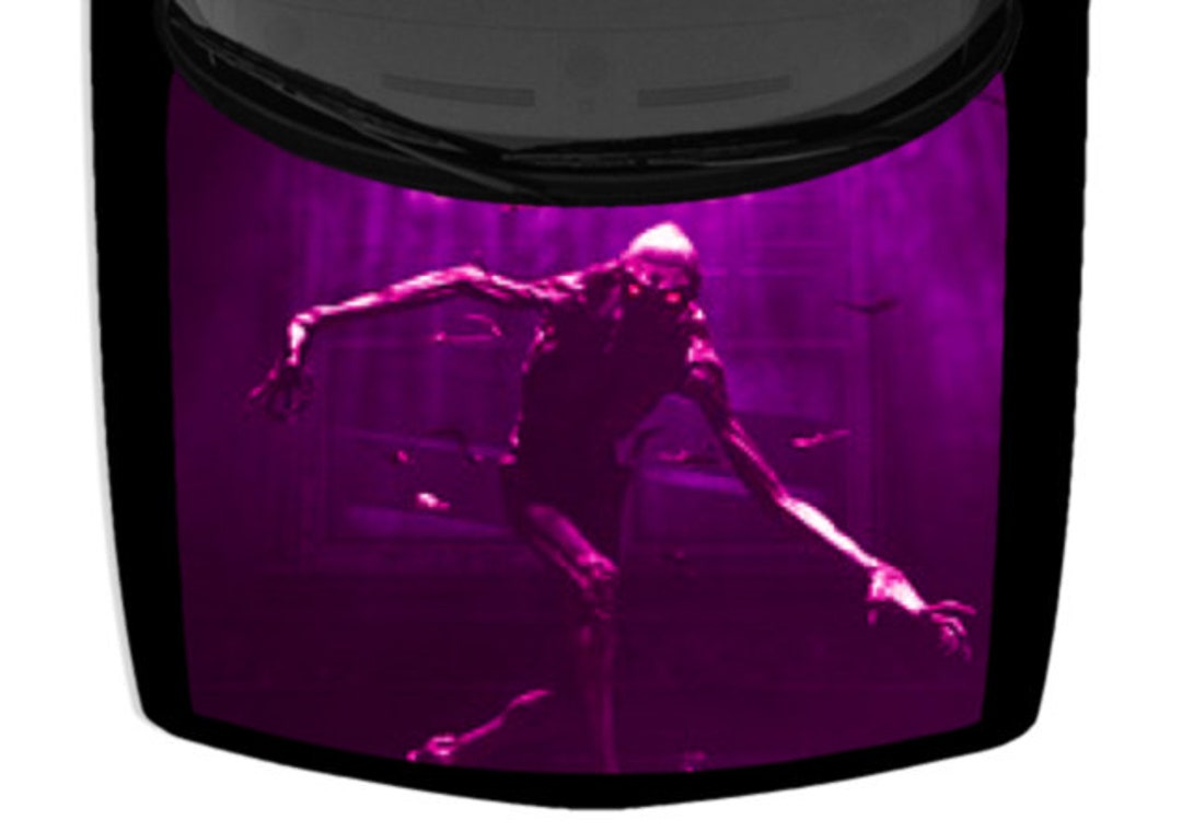 Purple Creeping Zombie Horror Design Black SUV Van Car Pickup Truck ...