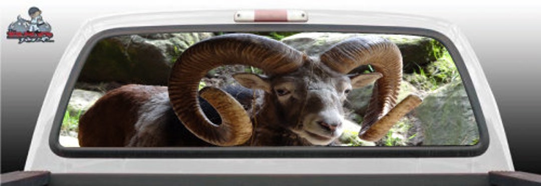 Fits Ram Nature Glass Rear Window Decal Graphic Truck Perf Vinyl ...