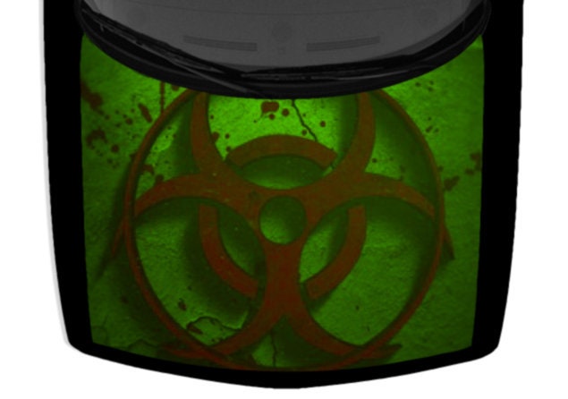 Biohazard Symbol Green Tattoo Design Black SUV Van Car Pickup | Etsy