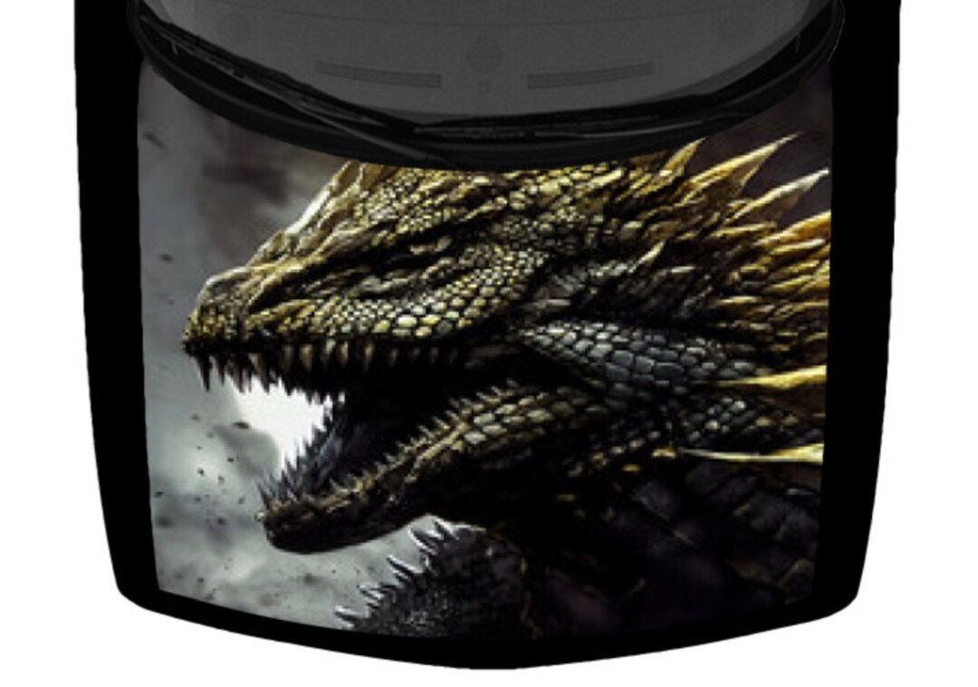 Abstract Fierce Croc Dragon Head Teeth Design SUV Van Car Pickup Truck ...