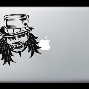 Gambler Poker Joker Clown Face US Car Computer Laptop Vinyl Decal ...