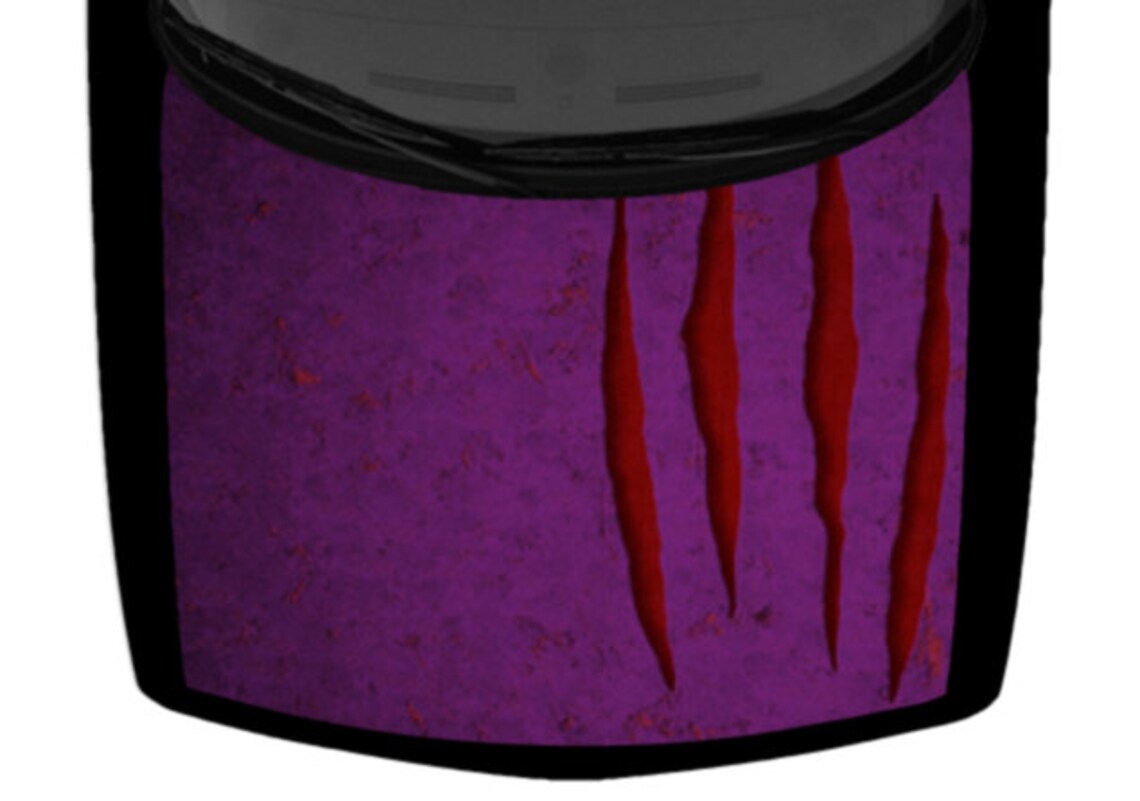Claw Marks Purple Red Scratch Marks Metal Ripped Texture Steel - Etsy