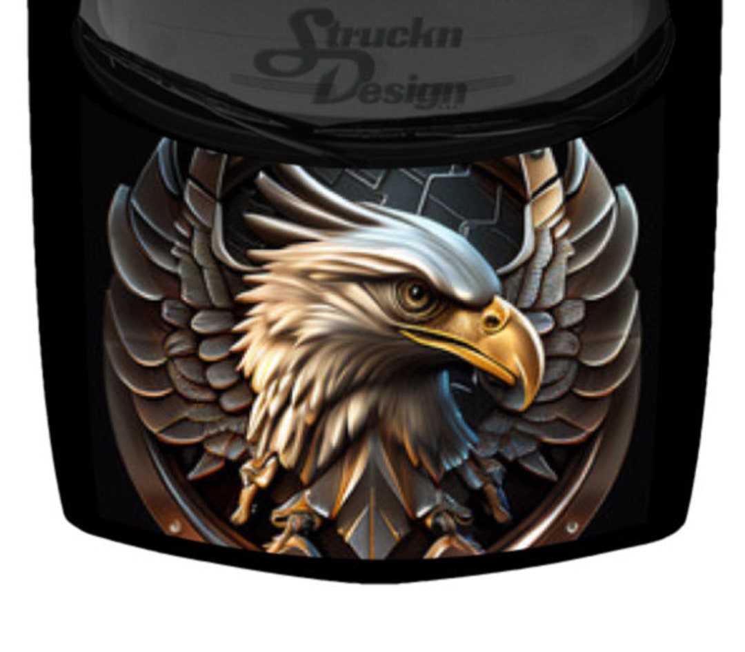 Bald Eagle Metal Fierce Beak White Winged SUV Van Car Pickup Truck Hood ...