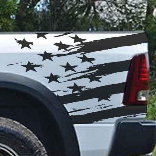 Tailgate Distressed American Flag Decal for Pickup Trucks Usa - Etsy