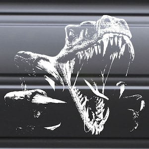 Raptor Velociraptor Pick up Side Rear Window Bed Hood Door Graphic ...