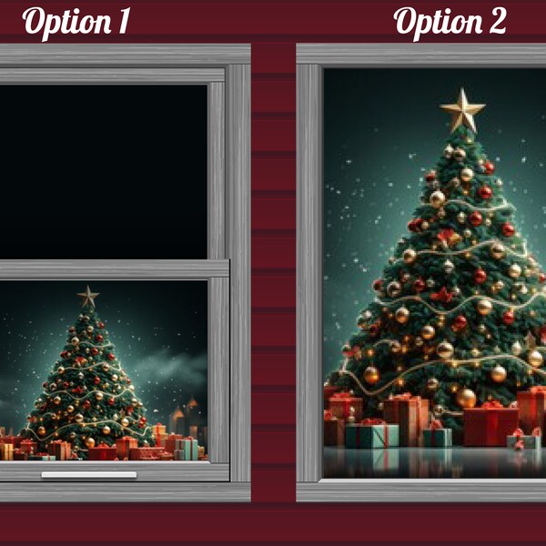 Extra Large Christmas Window Clings - Etsy