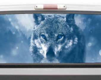 Werewolf Wolf Glass Rear Window Decal Graphic Truck Perf Vinyl | Etsy