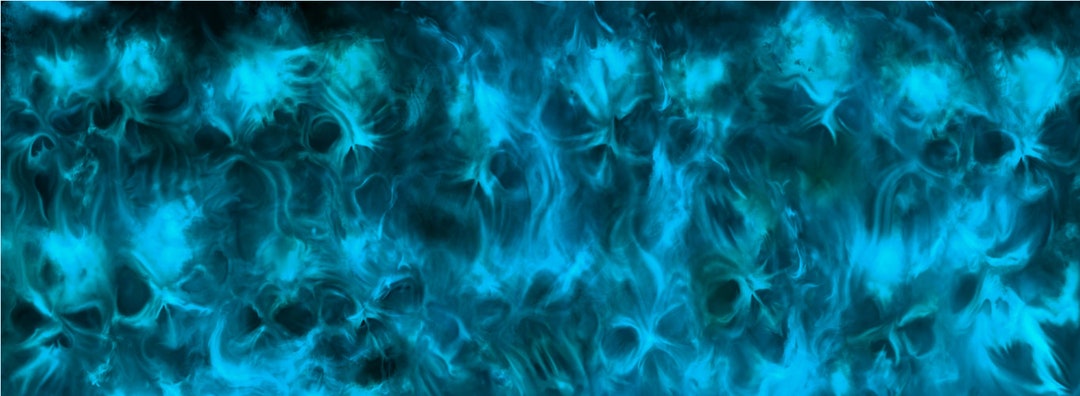 Blue Fire Skulls Flames Ghost Abstract Car Motorcycle Graphic Wrap ...
