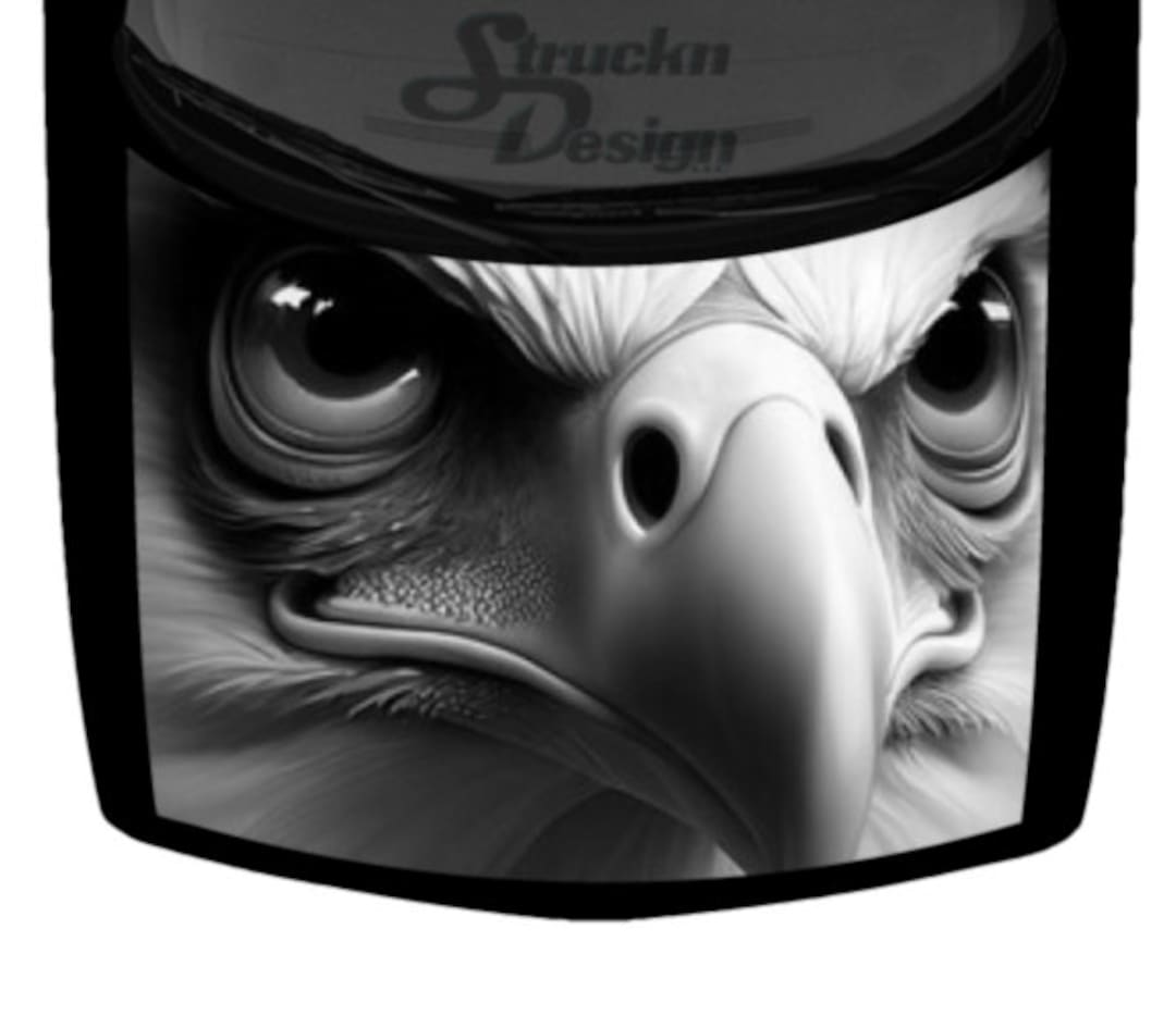 Gray Fierce America Flag Bald Eagle USA Design SUV Van Car Pickup Truck ...