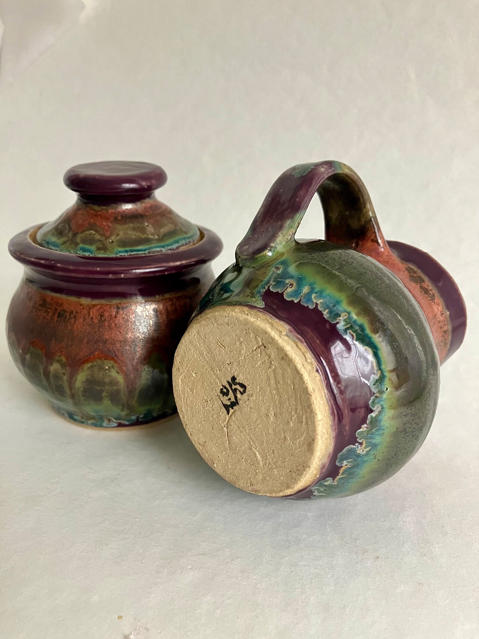 One off Pottery Stoneware Functional Art Signed Ceramic Coffee Cream ...