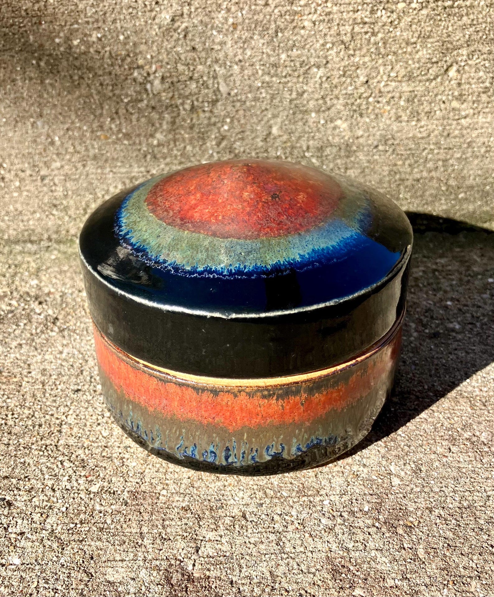 Glazed Fired Thrown Ceramic Vessel Handmade Studio Functional Art ...