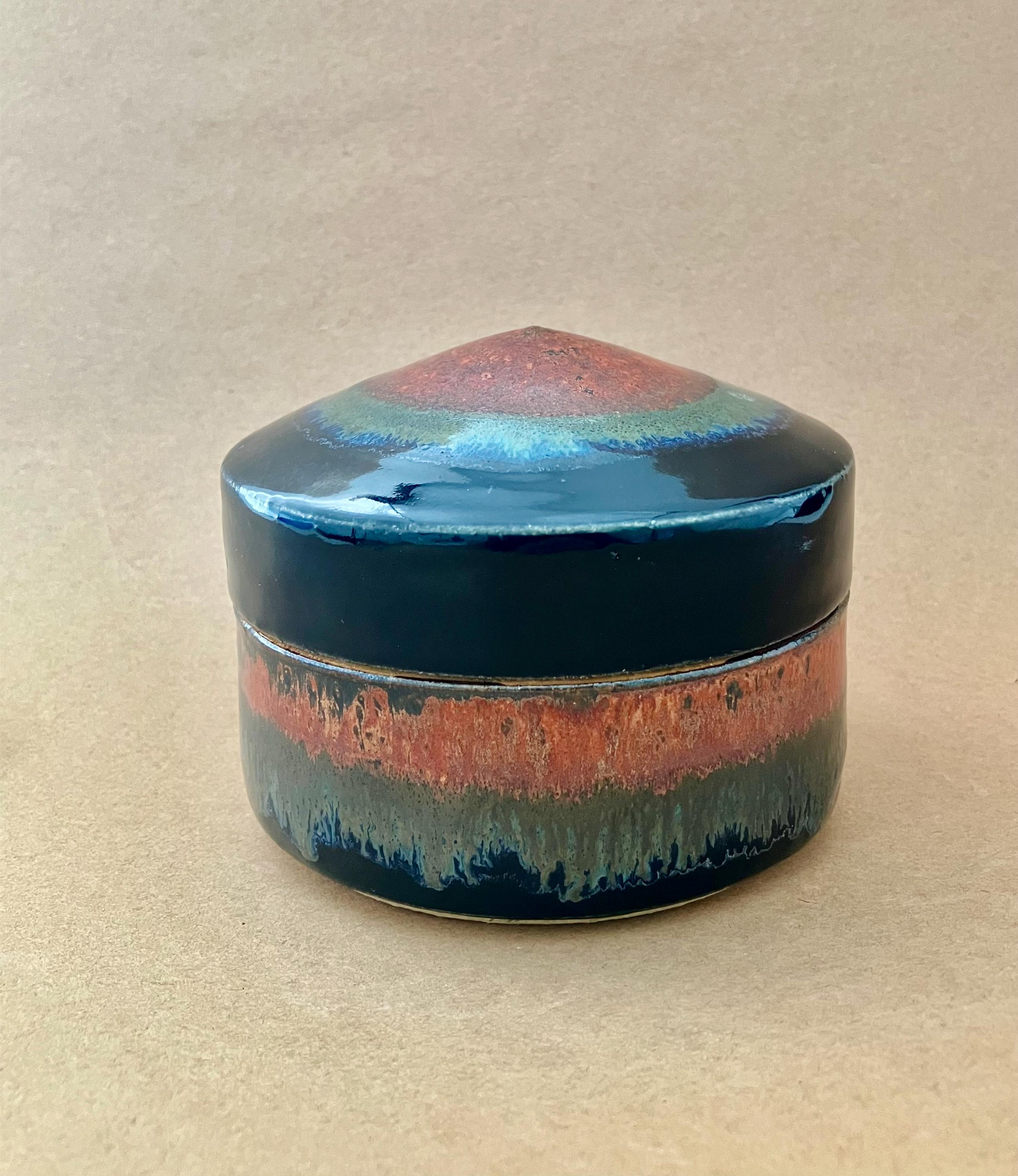 Glazed Fired Thrown Ceramic Vessel Handmade Studio Functional Art ...