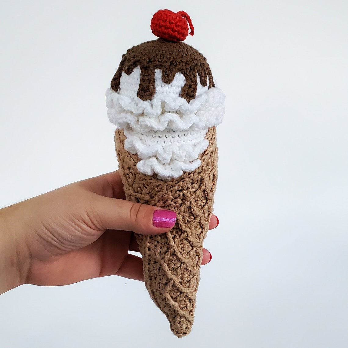 Ice Cream Cones Crochet PATTERN ONLY Waffle Cone Cake Cone - Etsy