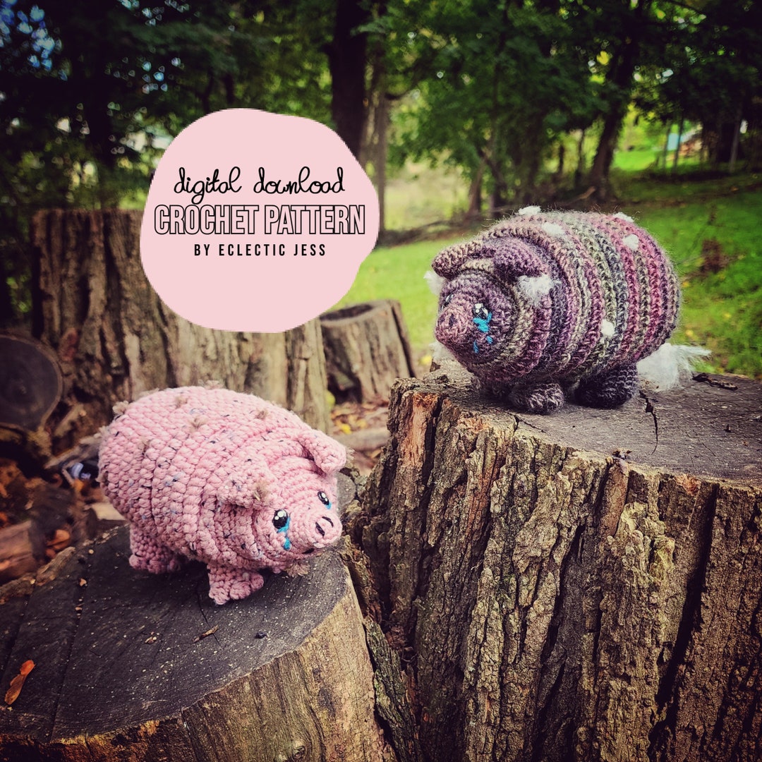 Squonk Crochet PATTERN ONLY, Crochet Cryptid, cryptozoology, creature ...