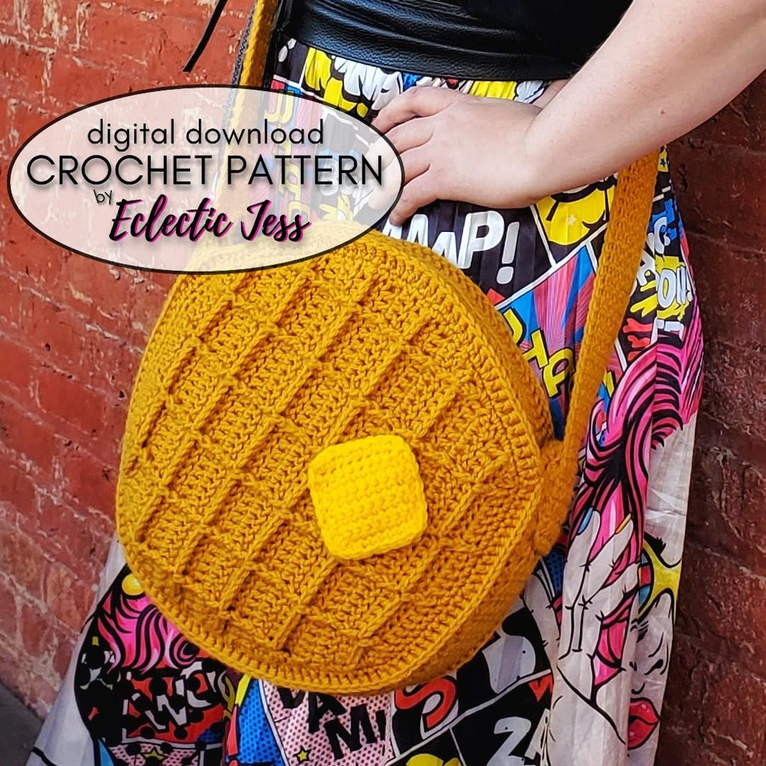 Crochet Waffle Bag PATTERN: Amigurumi Food Purse (digital Download) - Etsy