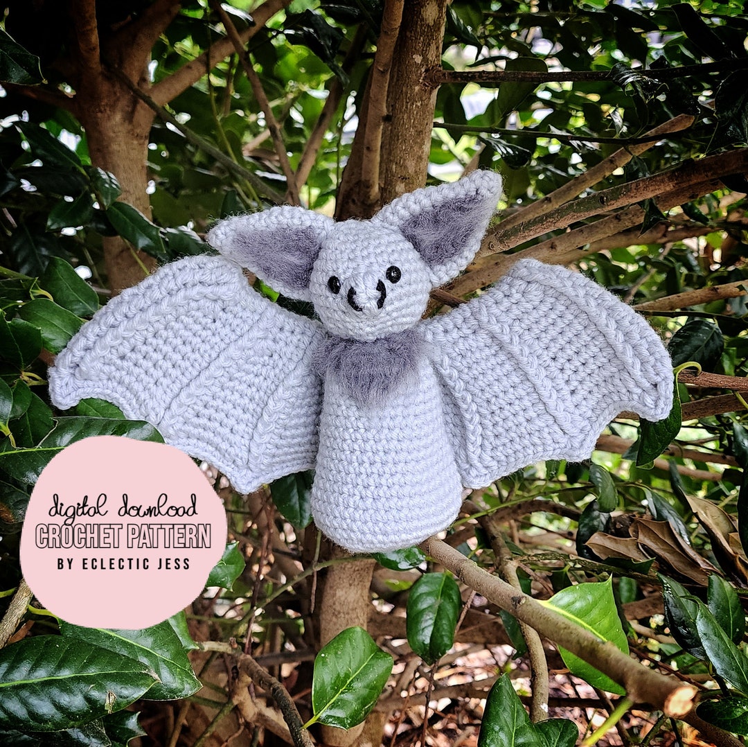 Batrick the Bat, Amigurumi Bat Crochet PATTERN ONLY Halloween, Bat ...