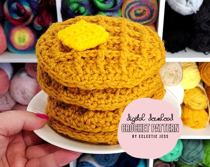 Waffles and Waffle Cone Sundae Ice Cream Crochet Pattern - Etsy Denmark