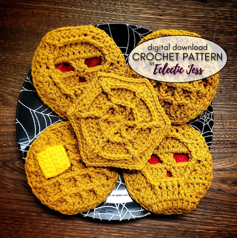 Spooky Waffles Crochet Pattern: Halloween Amigurumi Food (PDF Pattern ...