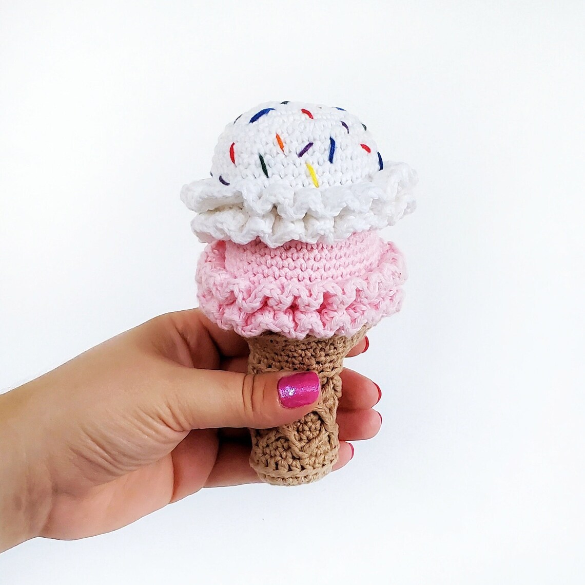 Ice Cream Cones Crochet PATTERN ONLY Waffle Cone Cake Cone - Etsy