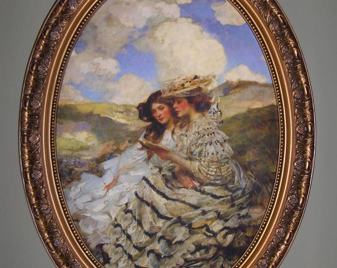 Victorian Art Print on Canvas . | Etsy