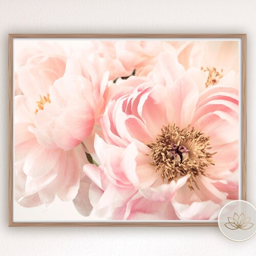 Peony Flower Print Floral Print Flower Wall Art Peonies - Etsy