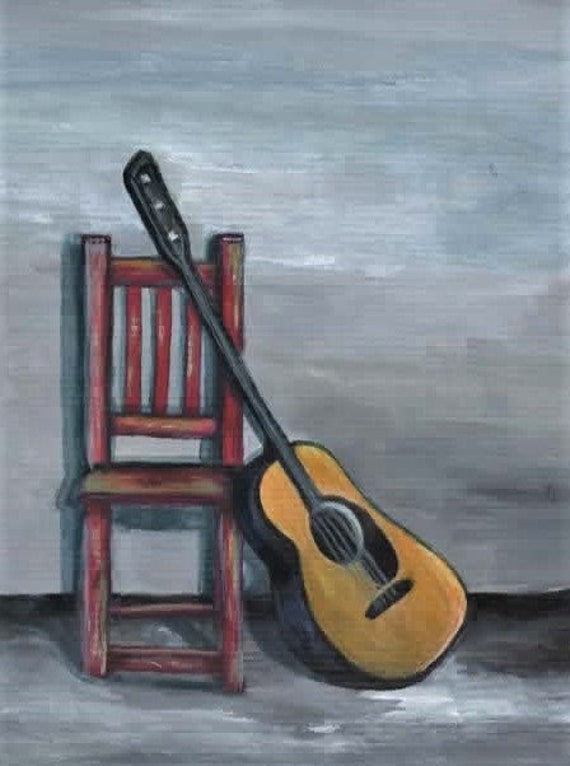 Still Life Drawing Guitar